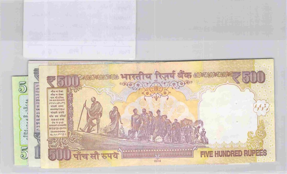 4 Tickets India - 50/100/500 And 5 Rupees - 2015/2015/2014/2011 - N ...