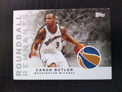 2009-10 Topps Roundball Remnants CARON BUTLER Jersey Washington Wizards ...