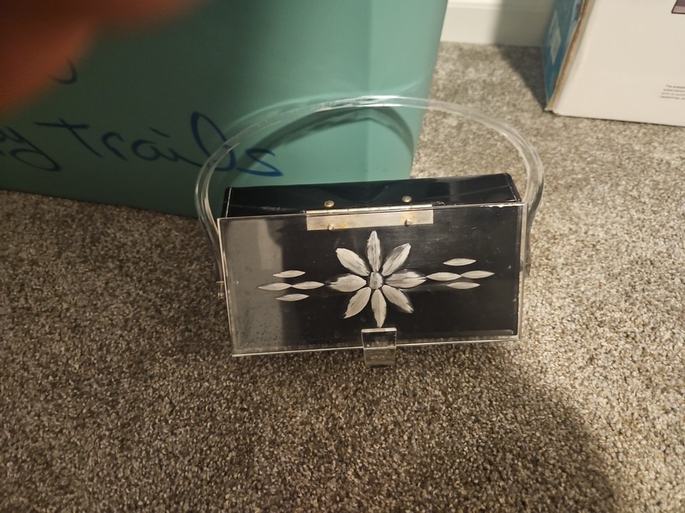 50s Vintage Lucite Box/Bag Purse | eBay
