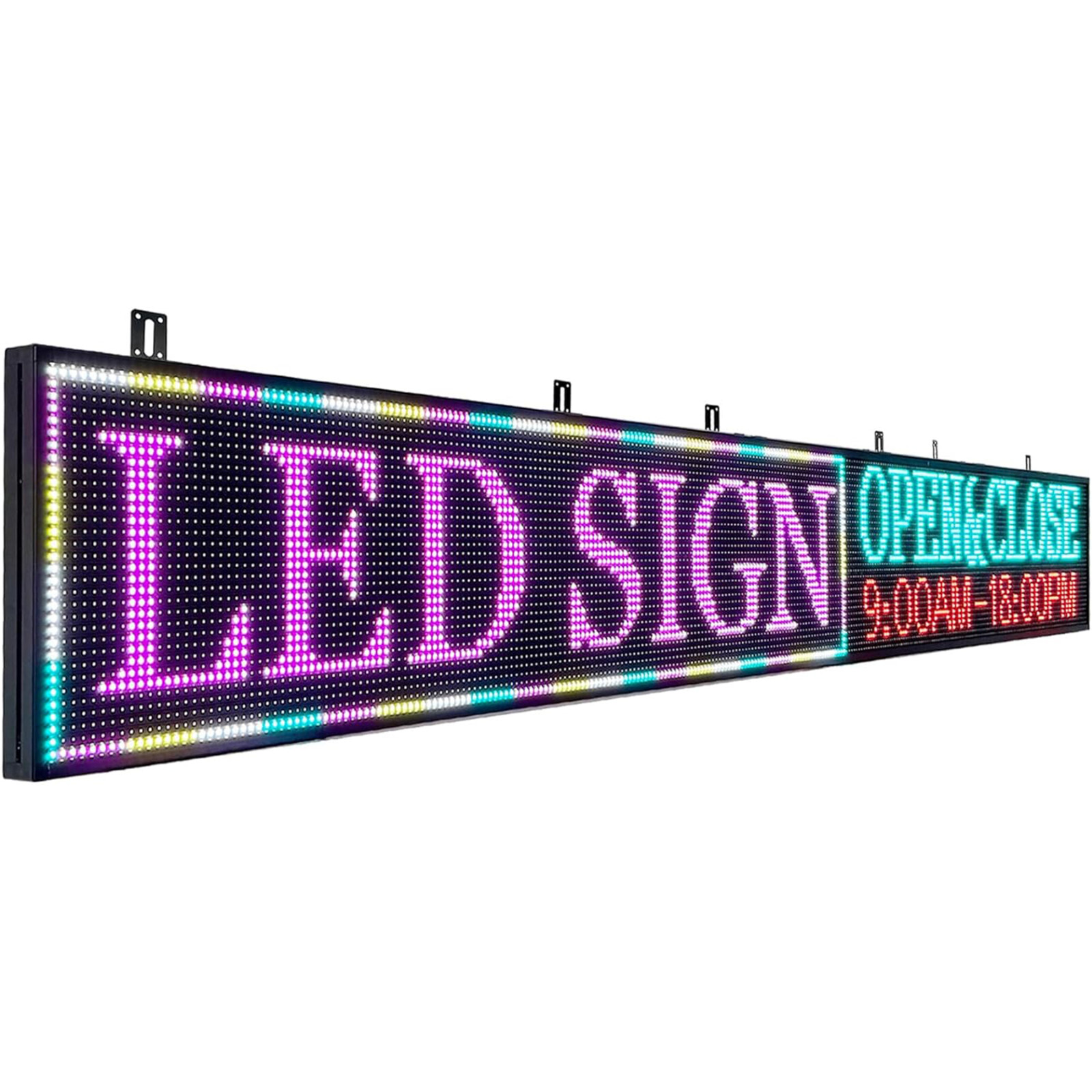 P10 Led Sign 115"X14" HD LED Digital Display Sign Custom Banner Outdoor ...