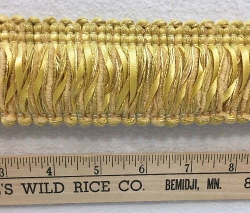 Looped Fringe Trim Shades Gold Yellow Ribbon String 53" Long Sewing ...