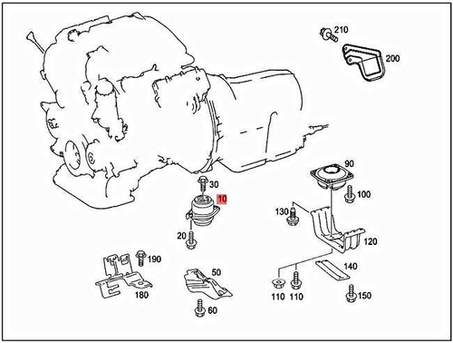 Genuine MERCEDES V251 W251 MPV Front right Engine mount 2512404017 | eBay