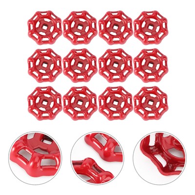 12 Pcs Gate Valve Handle Red Faucet Handles Surface Prevention | eBay