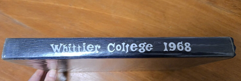 Whittier College 1968 Acropolis Yearbook w/ slipcover – no handwritten ...