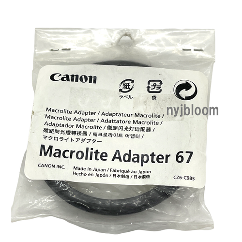 CANON Macrolite Adapter 67 for EF100/f2.8L IS USM MacroLens on MR ...