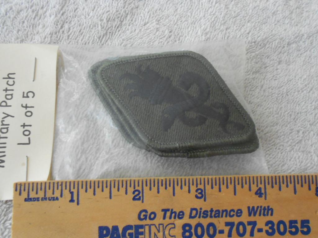 US Army Medical Department & School Patches LOT OF 5 Green Black Torch ...
