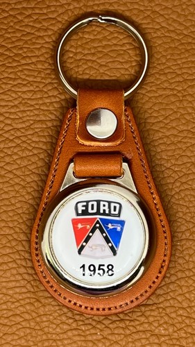 1958 Ford KEYCHAIN PREMIUM LEATHER 100% HIGH QUALITY | eBay