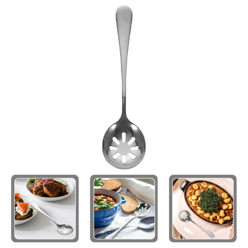 Perforated Spoon Kitchen Stainless Steel Slotted Spoon Household ...
