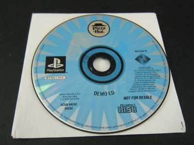 Pizza Hut Demo Games Disc SCUS #94292-94292 (1998, Playstation 1 ...