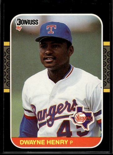 1987 Donruss #637 Dwayne Henry Texas Rangers | eBay