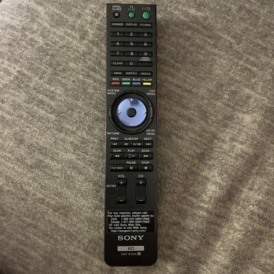 Sony RMT-B101A BD Blu-Ray Remote BDP-S2000ES BDP-S300 BDP-S301 BDP-S500 ...