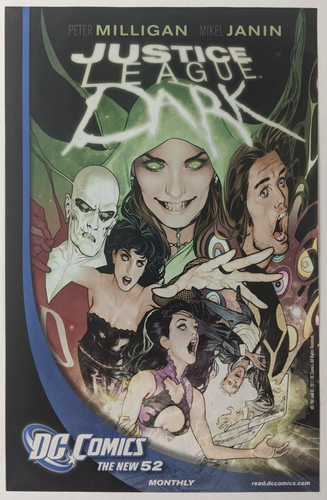 Justice League Dark NYCC 2011 JLA Print Ad Comic Poster Art PROMO ...