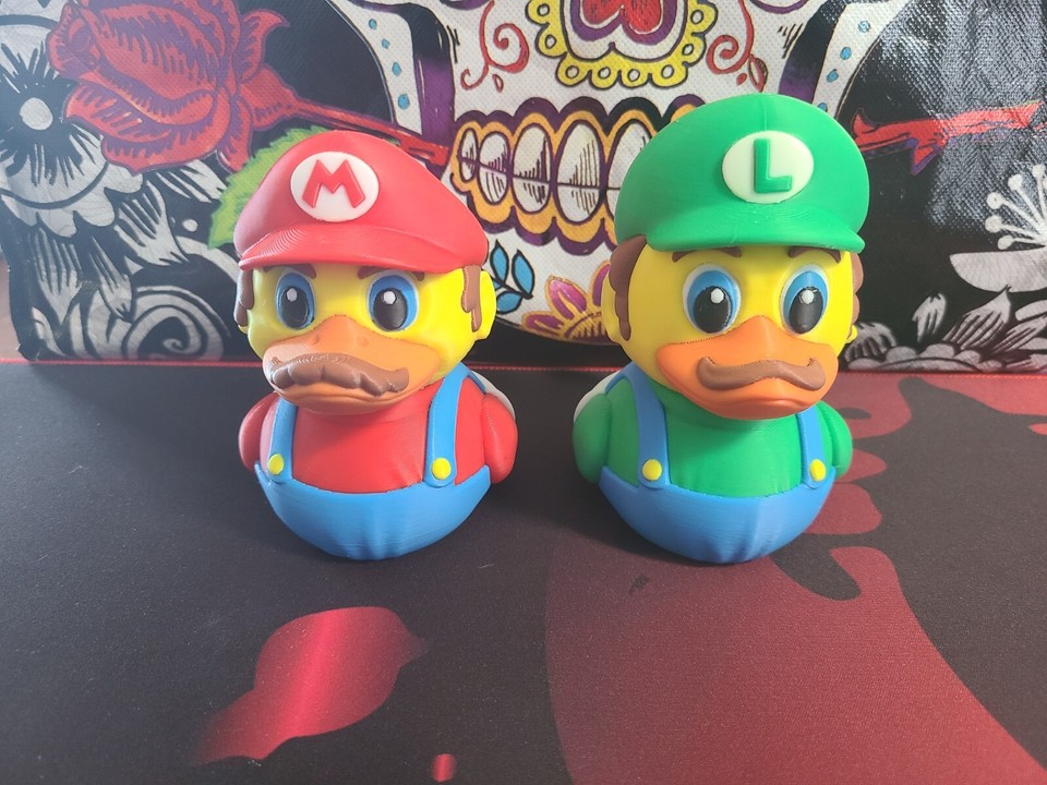 Nintendo Mario Luigi Duck Set 3D Printed Large Size Jeep Duck Plastic ...