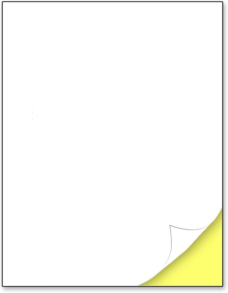 (2" x 4" 30 Sheets Printable White Sticker Labels Laser/Inkjet Printing ...