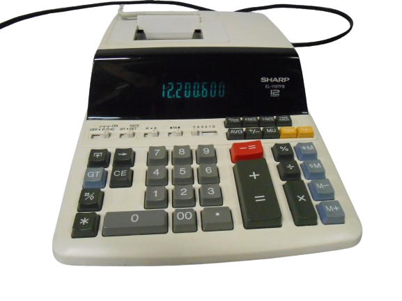 SHARP EL-1197P III Desktop Large Electronic Printing Calculator 12 ...