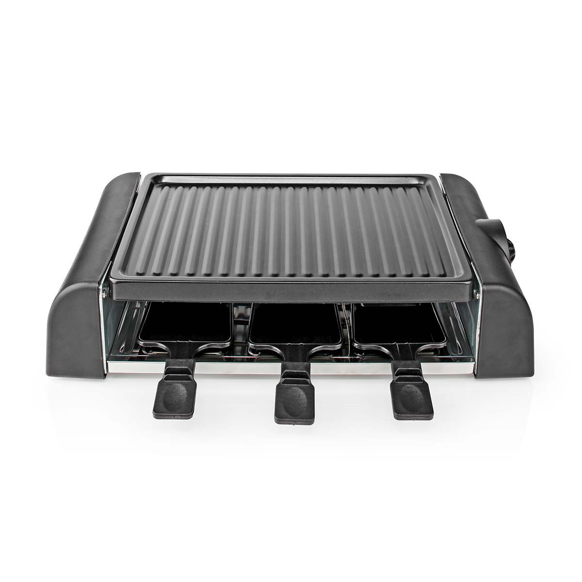 BBQ Raclette Grill 6 Person Set Pans & | Grelly UK
