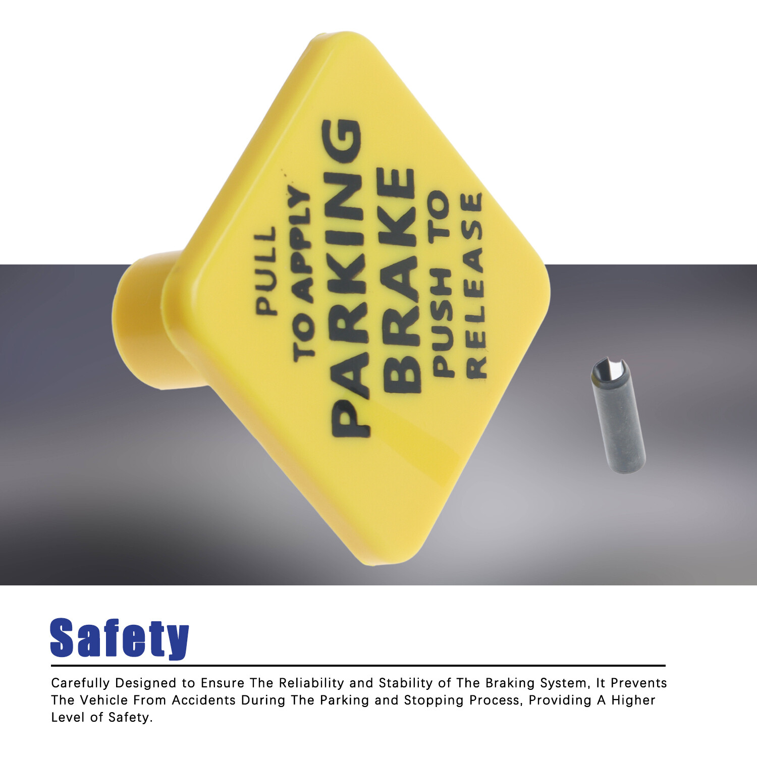 1 Pc Valve Push Pull Parking Brake Knob Yellow Replace Fit for Truck ...