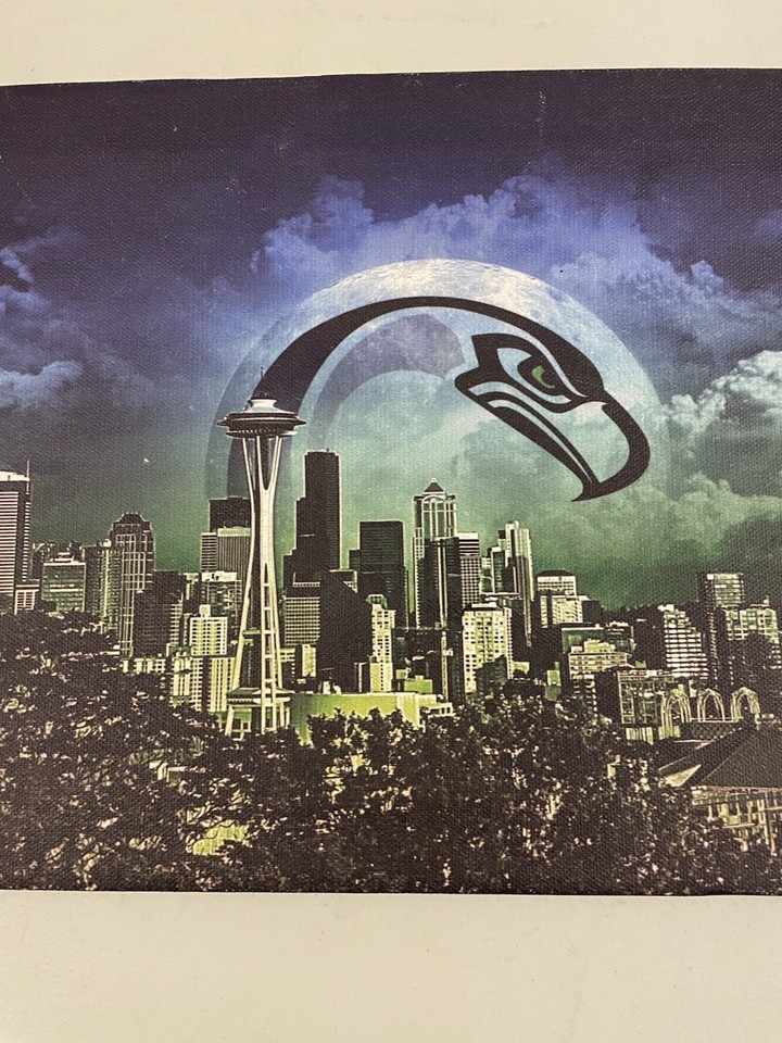 Seattle City Sports Seahawks Canvas Wall Art Poster American Football ...