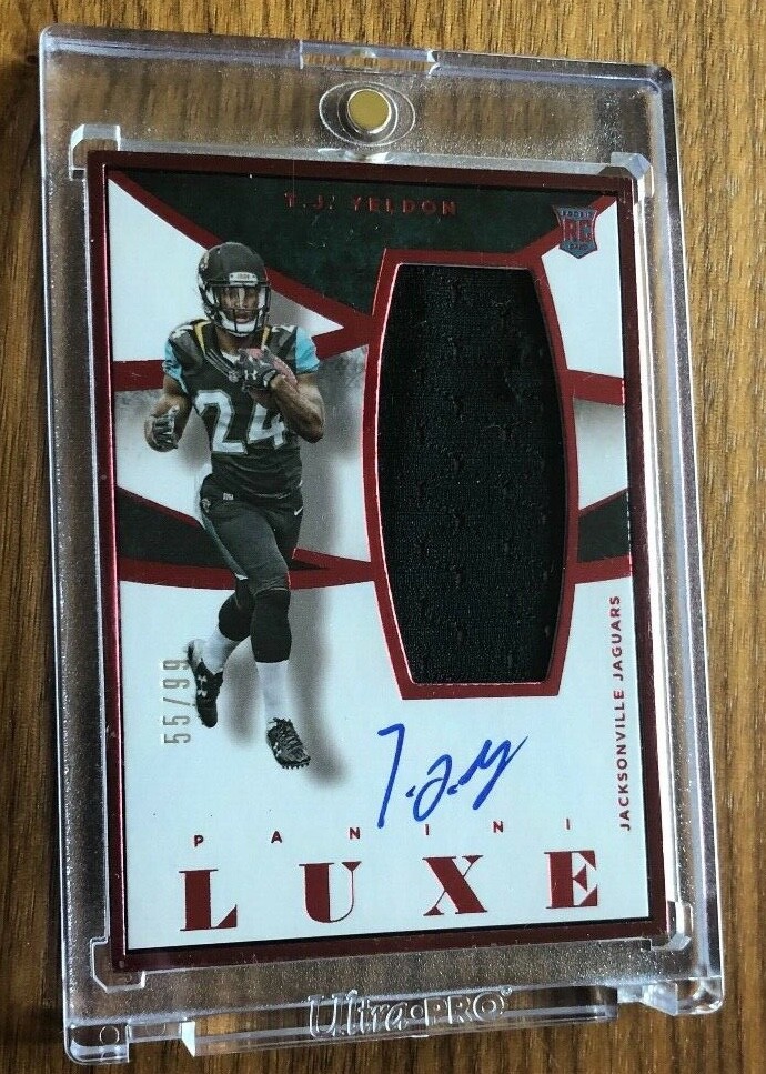 2015 Luxe~TJ YELDON RC~Metal Rookie Patch Materials Autograph~On-Card ...