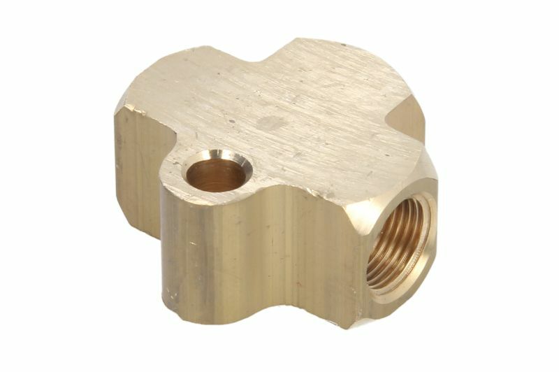 Brake Line Pipe Brass T 3 way Female Fitting Connector Splitter M12X1 ...