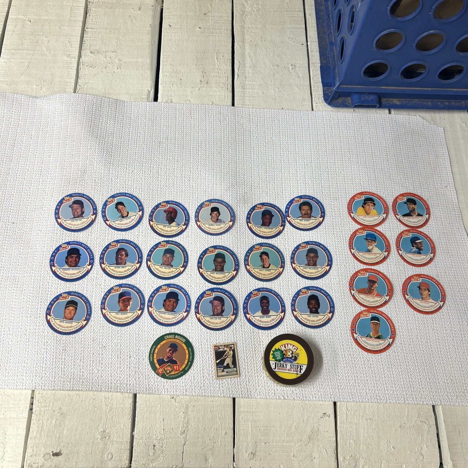 1988, 1988 And 1991 King B Baseball Disc Lot Of (26) McGwire Brett ...