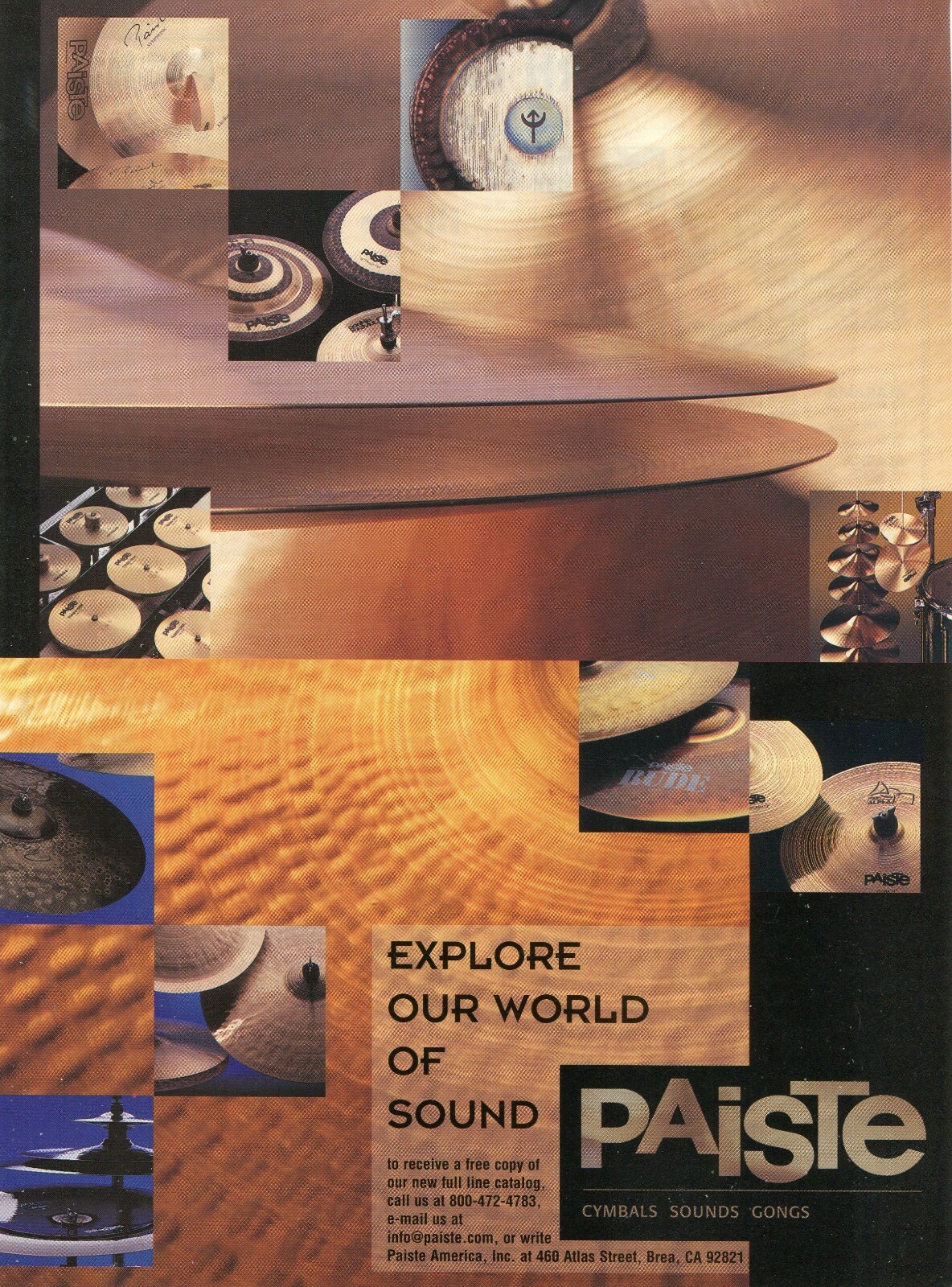 1997 Print Ad of Paiste Drum Cymbals Alpha Rude Symphonic Sound Formula ...