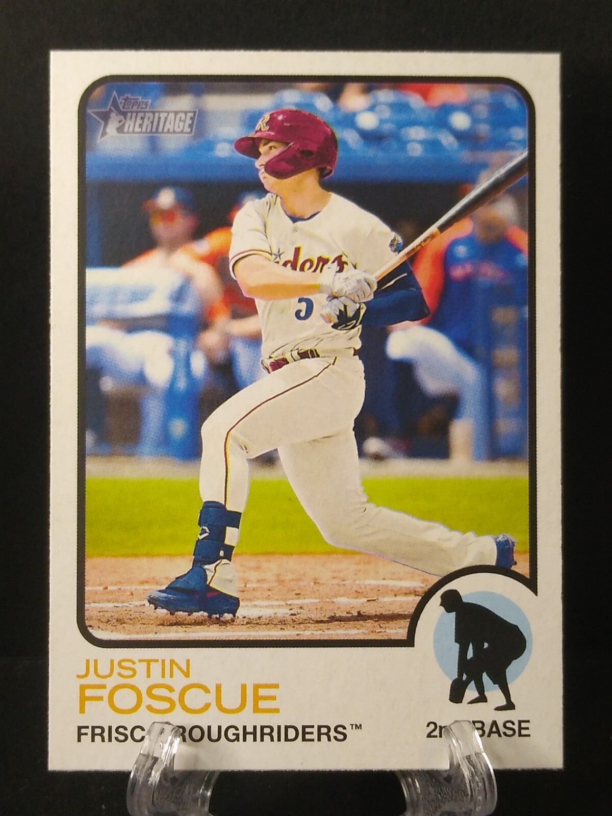 2022 Topps Heritage Baseball #1 Justin Foscue Minor League Baseball ...