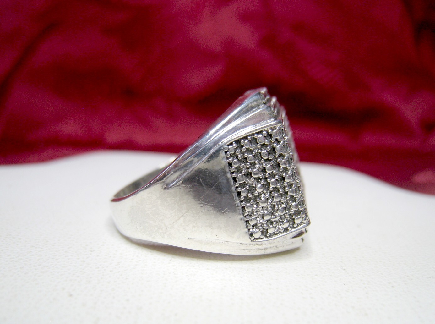 CHUCK CLEMENCY MENS 925 STERLING SILVER BLACK DIAMONDS RING SIZE 12.25 ...