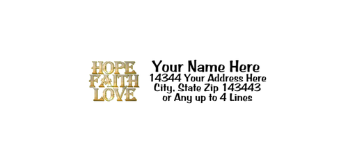 Beautiful HOPE FAITH LOVE Personalized Address Labels 30PCS | eBay