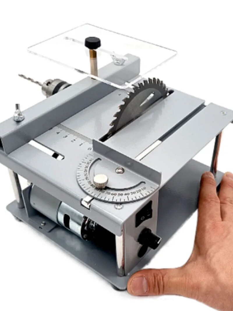 Small Miniature Multifunctional Table Saw Cutting Machine Woodworking ...
