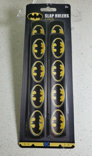 Batman Bat Logo DC SLAP RULERS Bracelets New Birthday Party Favor 4 ...