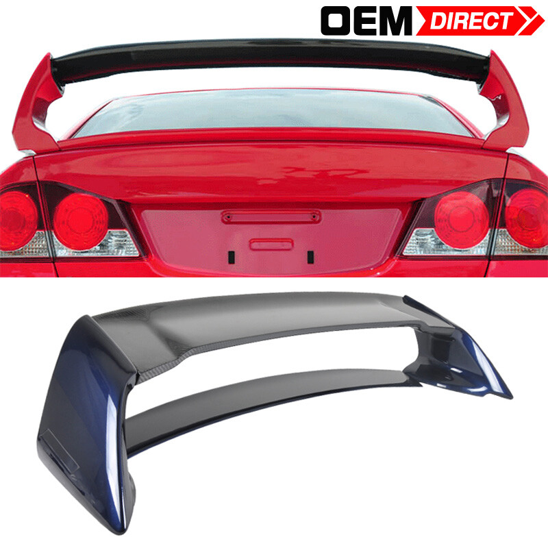Fits 06-11 Honda Civic 4dr Mug CF Trunk Spoiler Fd1 Fd2 Painted Royal ...