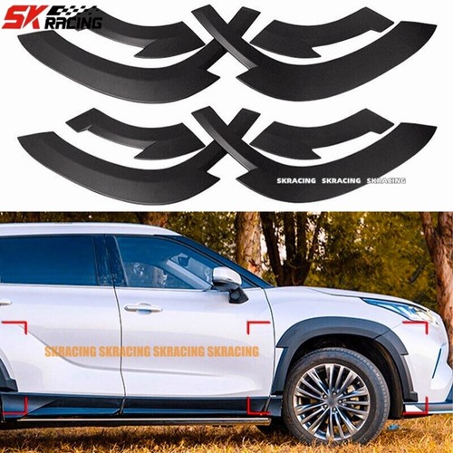8pcs Black Wheel Eyebrow Arch Trim Cover Fender for Toyota Highlander ...