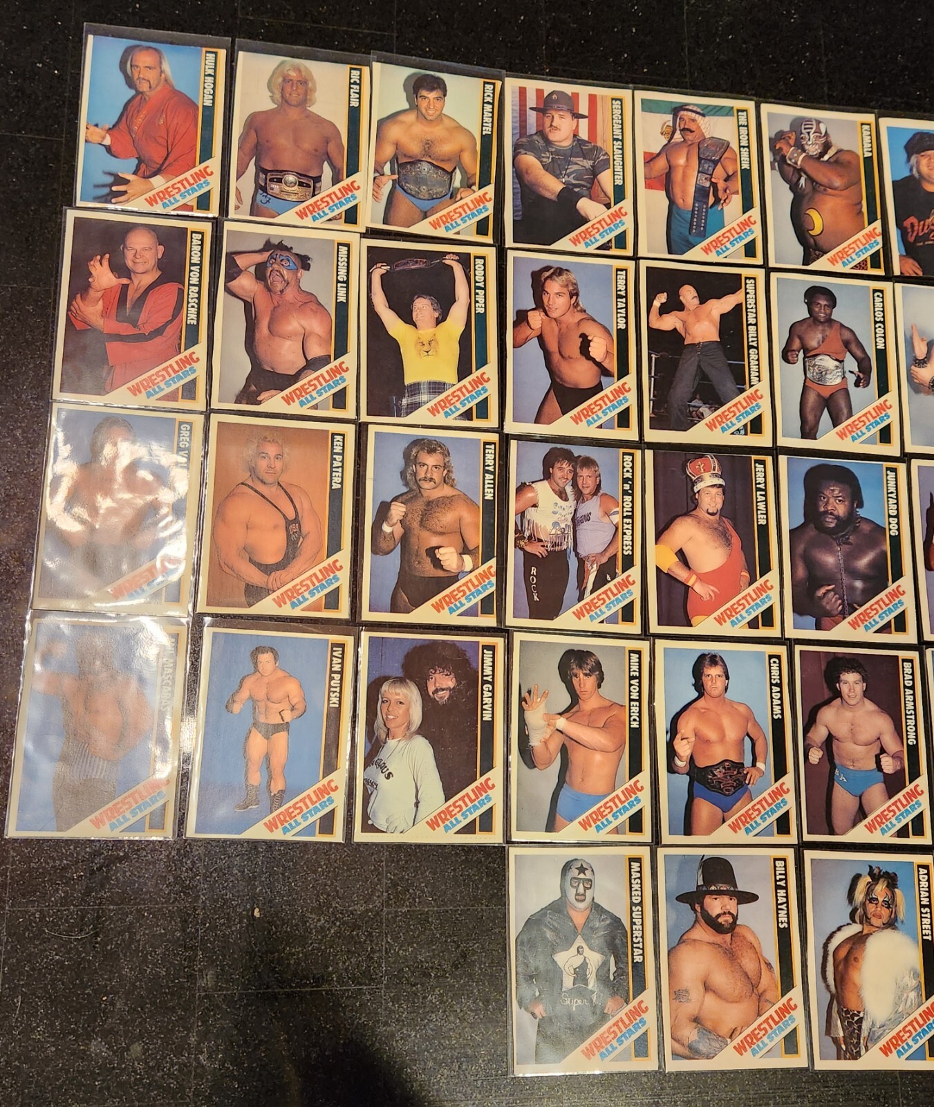 1985 Wrestling All Stars COMPLETE SET 54 Cards WITH HULK HOGAN ROOKIE ...