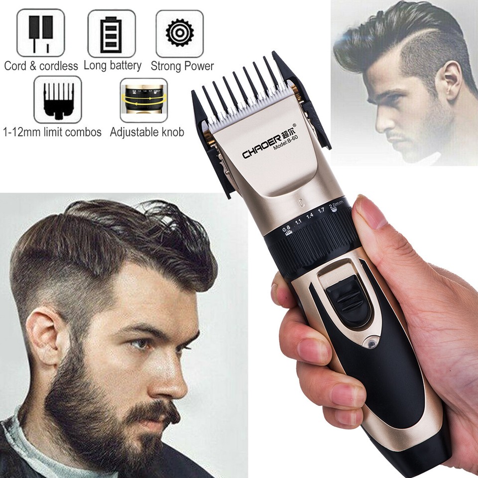 Electric Hair Cutting Clippers Trimmer Shaver Cordless Haircut Barber ...