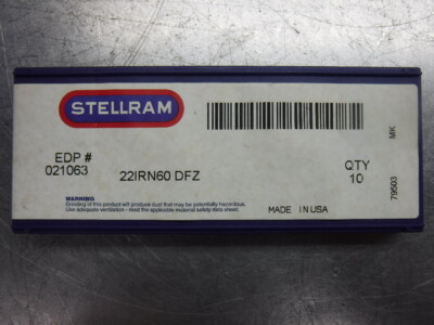 Stellram Carbide Threading Inserts QTY10 22IRN60 DFZ (LOC2760A) | eBay