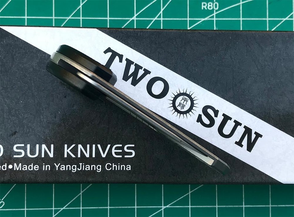 TWOSUN MINI UTILITY KNIFE MULTI-TOOL KARABINER KEYCHAIN TITANIUM TS460 ...