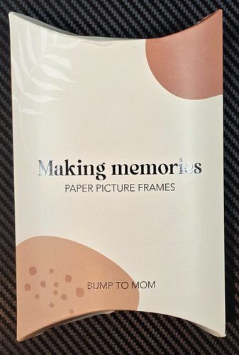 Bump To Mom Making Memories Paper Picture Frames 4 x 6" w/ Wooden Clips ...