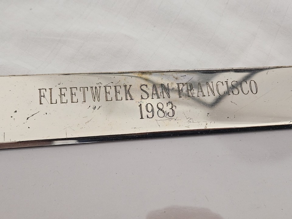 ⚓🖼️ Fleet Week SF 1983 Photo w/ Silver Frame – Presented by Dianne ...