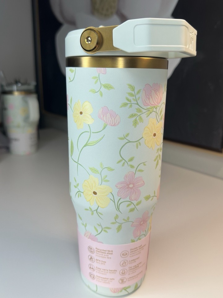 Stanley Easter 2026 SPRING BLOSSOM 30oz Iceflow Flipstraw Tumbler IN ...