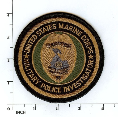 USMC Marine Corps MP Investigator subdued OD ! PATCH Marines ! Military ...
