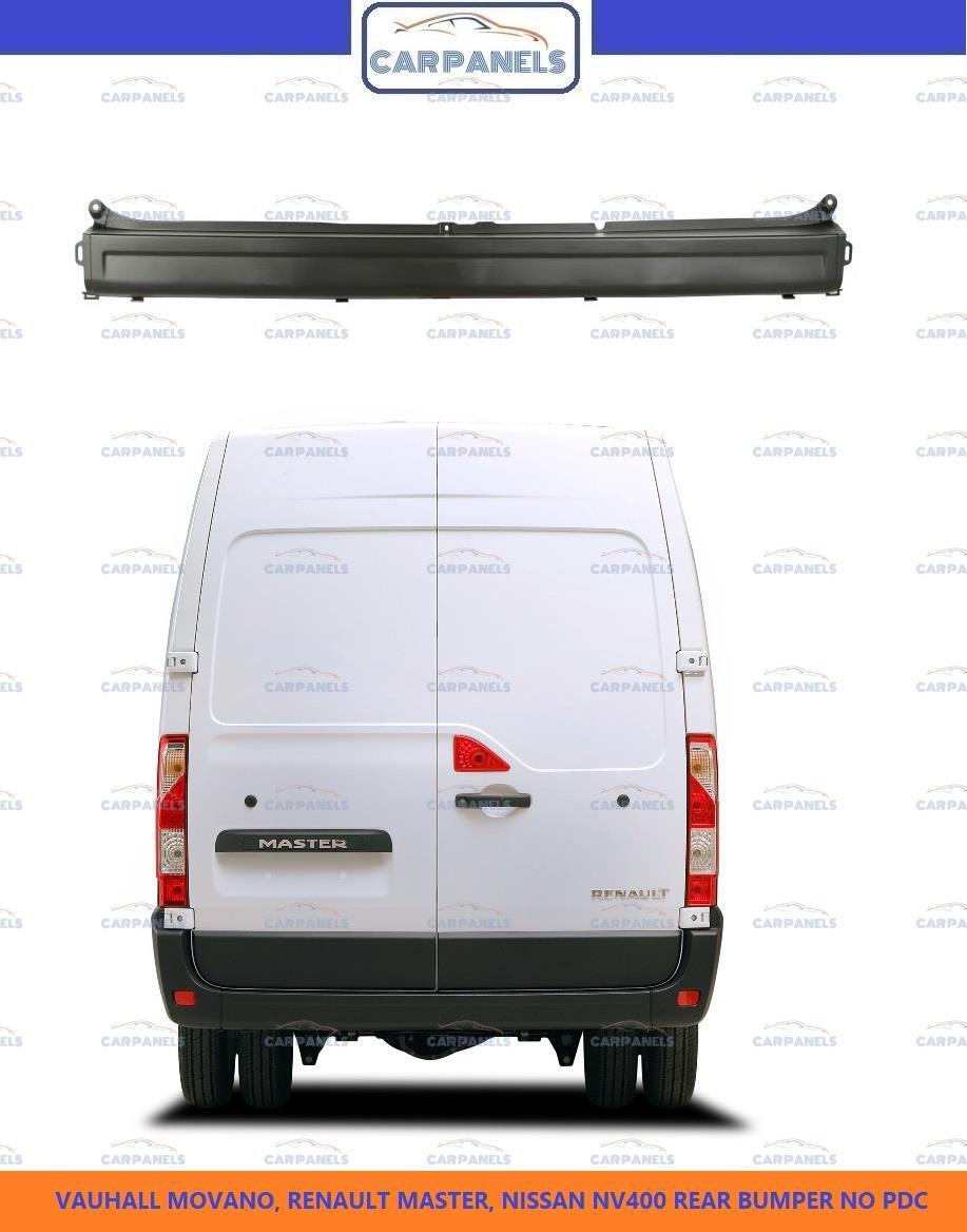 VAUHALL MOVANO Rear Bumper 2010 - 2021 Centre Section Textuired No ...