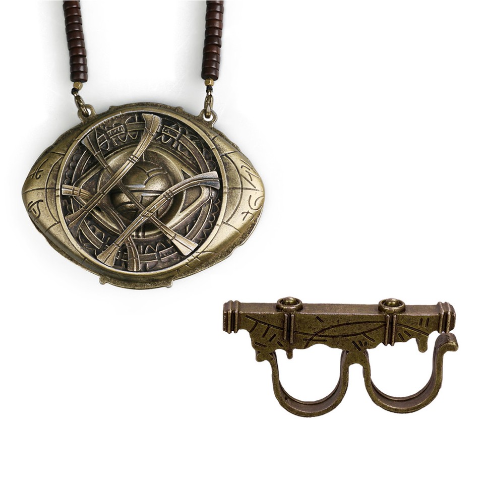 Marvel Doctor Strange Cloak Cape Necklace Cosplay Dr Strange Full Set ...