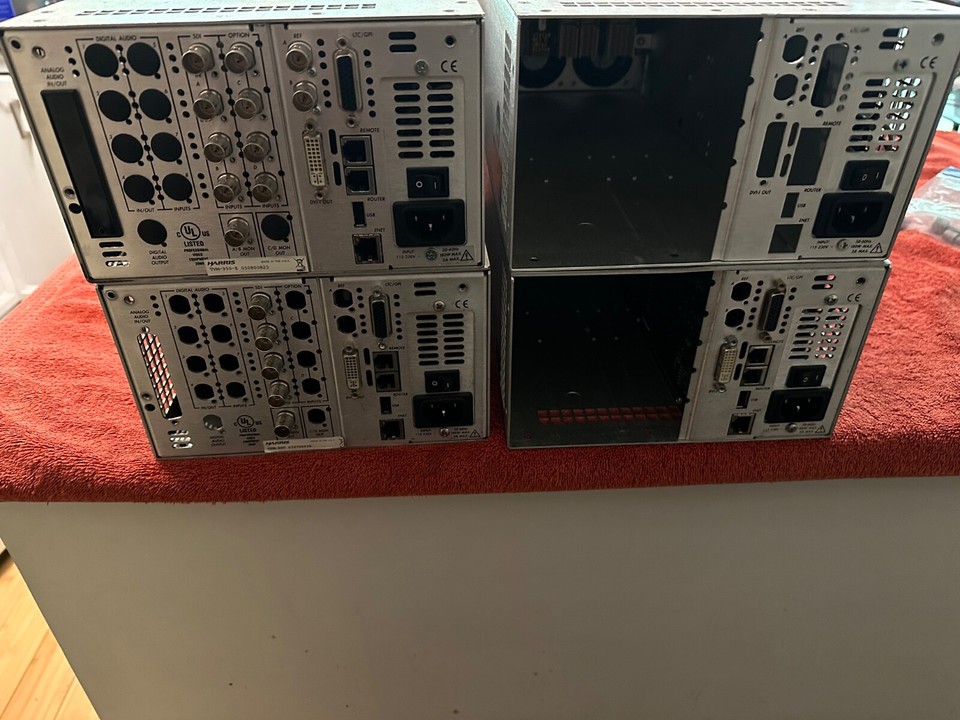 Lot of 4 INCOMPLETE PARTS AS IS Videotek Harris LEITCH TVM-900 TVM-950 ...