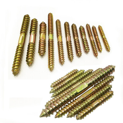 M6 M8 M10 Double Ended Dowel Screw Wood Threaded Self Tapping Rod Bar ...