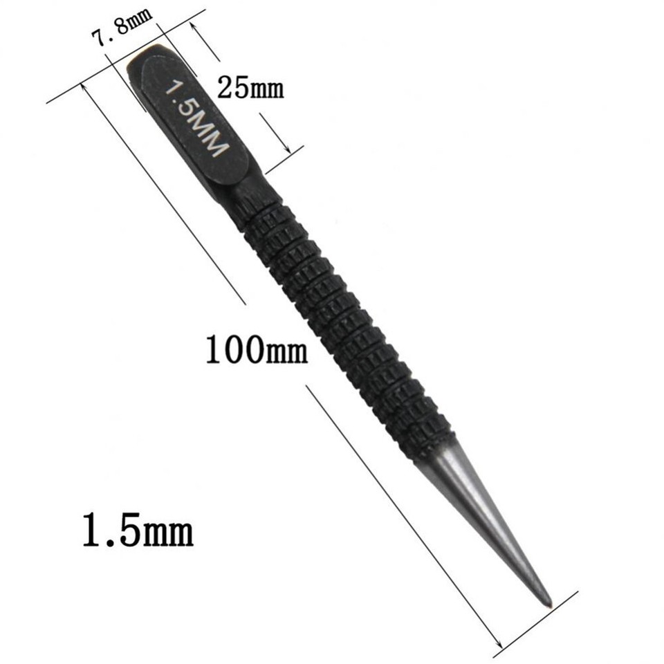 Marking Center Punch 1.5/2/3mm Adjustable Drilling Hand Tools Non-Slip ...