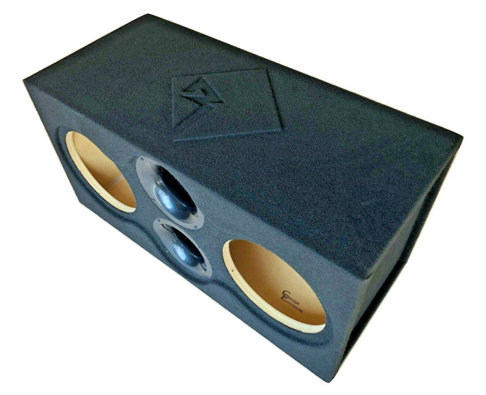 Custom Ported Sub Box Enclosure for 2 10" T1 Subs with Rockford Fosgate ...