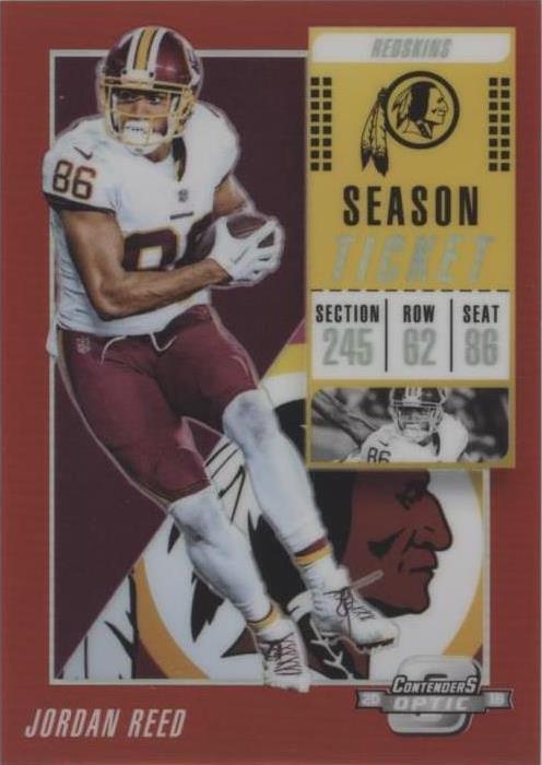 2018 Panini Contenders Optic - Jordan Reed #3 Red Prizm /199 for sale ...