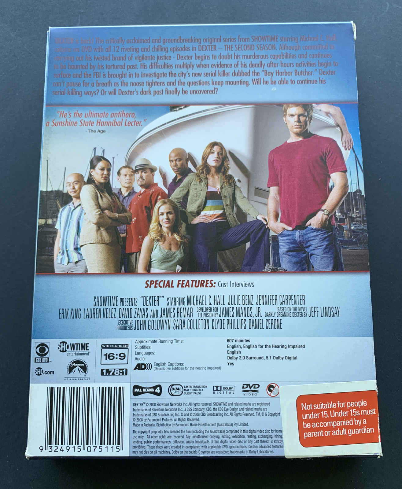 Dexter : Complete, Season 2 (Box Set, DVD, 2006) REGION4 Free Postage ...