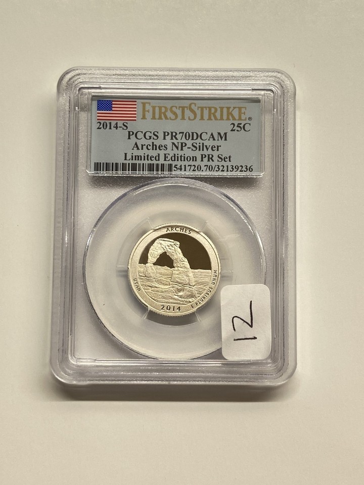 2014-S 25c National Park Silver Quarter Limited Edition PR Set x5 PCGS ...